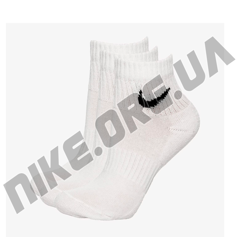 Шкарпетки NIKE U NK EVERYDAY CUSH ANKLE 3PR WHITE